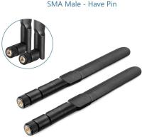 China Yetnorson Black 2.4GHz 5GHz 6E WiFi Antenna 5dBi SMA Omni Directional 1km Long Range for sale