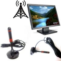China HD Digital Indoor TV Antenna 65-80 Miles Range 30dBi Gain VHF UHF ATSC DVB-T2 for sale