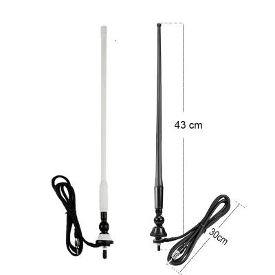 China Waterproof 180-Degree Swivel Base FM AM Marine Boat Car Radio Antenna 88-108MHz 50 Ohm for sale
