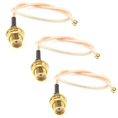 China RG316 Coaxial RF Antenna Cable 3.5dBi Gain 50 Ohm SMA Connector Custom Length for sale