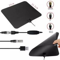 China Indoor Digital TV Antenna 28dBi Amplification F IEC Connector HDTV for sale