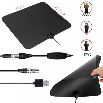China Indoor Digital TV Antenna 28dBi Amplification F IEC Connector HDTV for sale