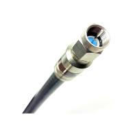 China Low Loss 75 Ohm RG11 Coaxial Cable 3000mm for UHF VHF HDTV CATV F Type Brass Connector for sale
