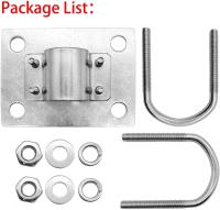 China Stainless Steel Antenna Mount Bracket 1.8-2.4cm for Outdoor Glass Fiber LoRa Antenna for sale