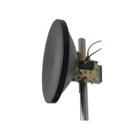 China 10dBi Gain 600-2700MHz White Black Radome Parabolic Telecommunication Horn Microwave Antenna for sale