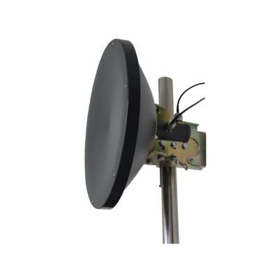China 10dBi Gain 600-2700MHz White Black Radome Parabolic Telecommunication Horn Microwave Antenna for sale