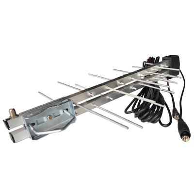 China Mini Outdoor Aluminum VHF UHF 20E Yagi Antenna 470-862MHz 8dBi for TV Broadcast for sale