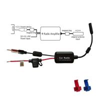 China Dual Band Indoor Outdoor Booster Antenna 25dB Gain 12-24V for DAB FM AM Car Radio for sale