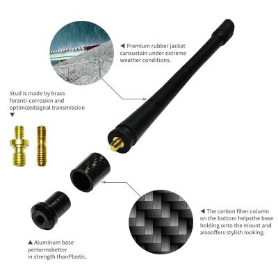 China 136-174MHz Universal Mobile Ham Radio Antenna 3-5dBi Gain 25cm ABS Dipole Loop for FM AM Car Auto for sale