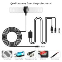 China 28dBi High Gain Uhf Best Wireless Caravan 4k Wall Mount Vertical Active Tv Antenna for sale