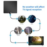 China Indoor Digital TV Antenna 28dBi UHF VHF 150 Miles Omni Directional DVB-T2 Grille for sale