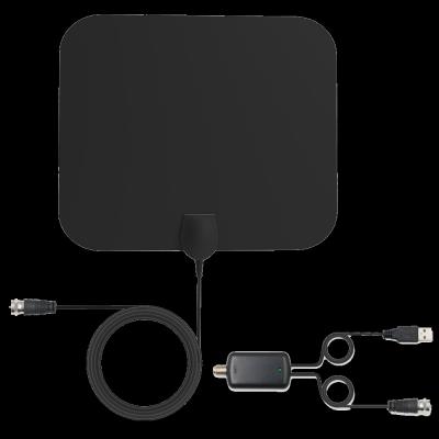 China Private Mold 330x300mm Indoor TV Antenna Amplifier 30dBi Gain for DVB-T DVB-T2 1080P HD for sale