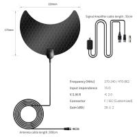 China Private Mold 330x300mm Indoor TV Antenna Amplifier 30dBi Gain for DVB-T DVB-T2 1080P HD for sale