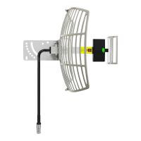 China 50W White Waterproof SMA WiFi Grid Parabolic Antenna 698-6000MHz 9-14dBi for sale