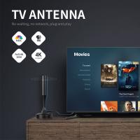 China 360 Degree Active UHF VHF Indoor HD Digital TV Antenna 28dBi High Gain with Private Mold for sale