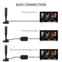 China 360 Degree Active UHF VHF Indoor HD Digital TV Antenna 28dBi High Gain with Private Mold for sale