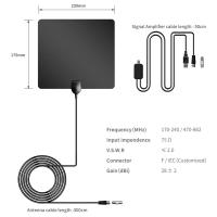 China High Gain UHF DVB Amplifier Signal Booster 20dB Indoor Digital TV Antenna for sale