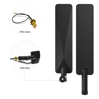 China Yetnorson 2.4GHz 5.8GHz Dual Band Tilt Rubber Duck WIFI Antenna 6dBi N-Female 18cm for sale