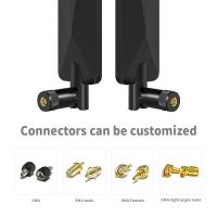 China Yetnorson 2.4GHz 5.8GHz Dual Band Tilt Rubber Duck WIFI Antenna 6dBi N-Female 18cm for sale