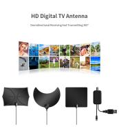 China 28dBi Indoor HDTV Antenna Amplifier Signal Booster VHF UHF 470-860MHz 3M Cable for sale