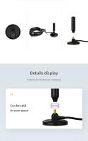 China Pole Coaxial Connector TV Antenna ABS 28dBi Gain 147-862MHz VHF UHF Indoor for sale