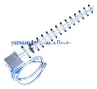 China 18 Element 18dBi 4G Outdoor Directional Yagi Antenna 806-960MHz 600-2700MHz N Male for sale