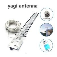 China 18 Element 18dBi 4G Outdoor Directional Yagi Antenna 806-960MHz 600-2700MHz N Male for sale