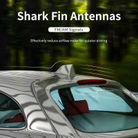 China Black Waterproof Shark Fin Car Antenna Aerial 88-108 MHz 5dBi Gain for 1978-1982 Auto for sale