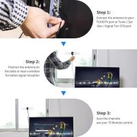 China Yetnorson Adhesive Mount Indoor TV Antenna 28dBi Gain VHF UHF 250x220mm for Digital HD for sale