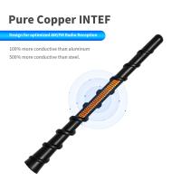 China Universal 13 Inch ABS Roof Mount Rubber Car Antenna FM AM 3-5dbi Gain LED Light for sale