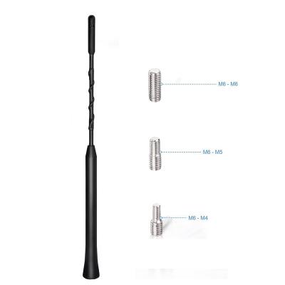China Universal VHF DAB FM Radio Antenna 3-5dBi Gain 88-108MHz 25cm ABS Car Antenna for sale