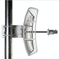 China Vertical Polarization 5G Directional Parabolic Grid Antenna with L-bracket Mounting Type for sale