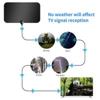 China Smart HDTV Digital TV Antenna 28dBi Gain VHF UHF 250x220mm Indoor with IEC/F Male Connector for sale