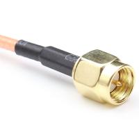 China CRC9 to MMCX Coaxial Pigtail Cable 15cm with SMA Female Connector 50 Ohm RG178 for sale
