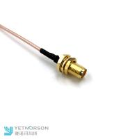 China CRC9 to MMCX Coaxial Pigtail Cable 15cm with SMA Female Connector 50 Ohm RG178 for sale