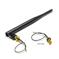 China 600-6000MHz 5dBi Dual Band WiFi Antenna SMA Connector IPEX Cable 2.4GHz 5.8GHz for sale