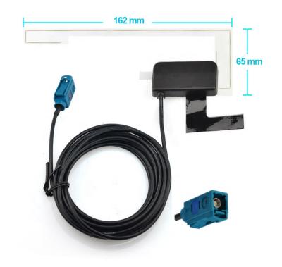 China Yetnorson DAB Aerial FM Car Radio Antenna 18dBi Gain 3m Cable Custom Connector for sale