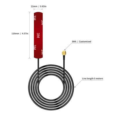 China 50 Ohm RG174 8dBi Outdoor Directional Antenna for 4G LTE GSM WiFi 433MHz for sale