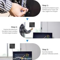 China Yetnorson 28dBi High Gain Indoor Digital TV Antenna VHF UHF 250x220mm IEC/F for sale