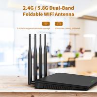 China 2.4GHz 5.8GHz Vertical Polarization Omni Antenna 5dBi Gain for USB WiFi Adapters Router for sale