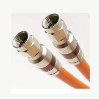 China RG11 Coaxial Cable 100m Bare Copper for CCTV System Steel Wire Messenger RF Connector for sale
