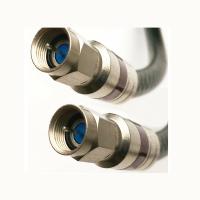 China RG11 Coaxial Cable 100m Bare Copper for CCTV System Steel Wire Messenger RF Connector for sale