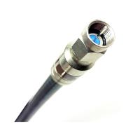 China RG11 Coaxial Cable 100m Bare Copper for CCTV System Steel Wire Messenger RF Connector for sale