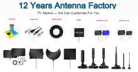 China IEC F Male Connector ABS Indoor Digital TV Antenna 28dBi Gain VHF UHF for sale