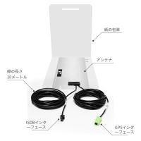 China VHF UHF Ltype Digital Film Radio Car Antenna TV GPS Antenna 1575.42MHz 474-862MHz 18dB Gain SMA Male for sale