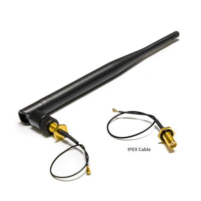 China White 174mm Pure Copper GSM Antenna 3dBi Gain 600-2700MHz SMA Male for 4G LTE for sale