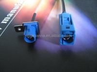 China Custom Fakra C Male to Female Pigtail Cable 50cm Blue for Antenna Accessory 50 Ohm for sale