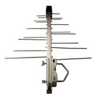 China Outdoor UHF VHF Digital TV Yagi Antenna 470-862 MHz 5-16 dBi Gain with Amplifier RHCP for sale