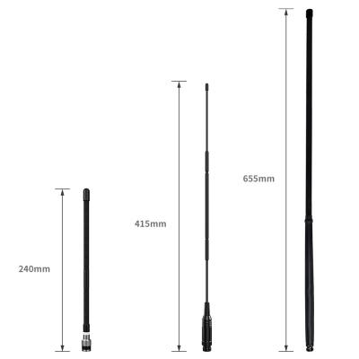 China Yetnorson 6dB Gain Multiband Whip Antenna 134-862MHz BNC Male for Motorola Walkie Talkie for sale
