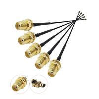 China 12cm Grey SMA Male to IPEX Pigtail Cable 50 Ohm RG178 UFL Extension Connector Wire Booster for sale